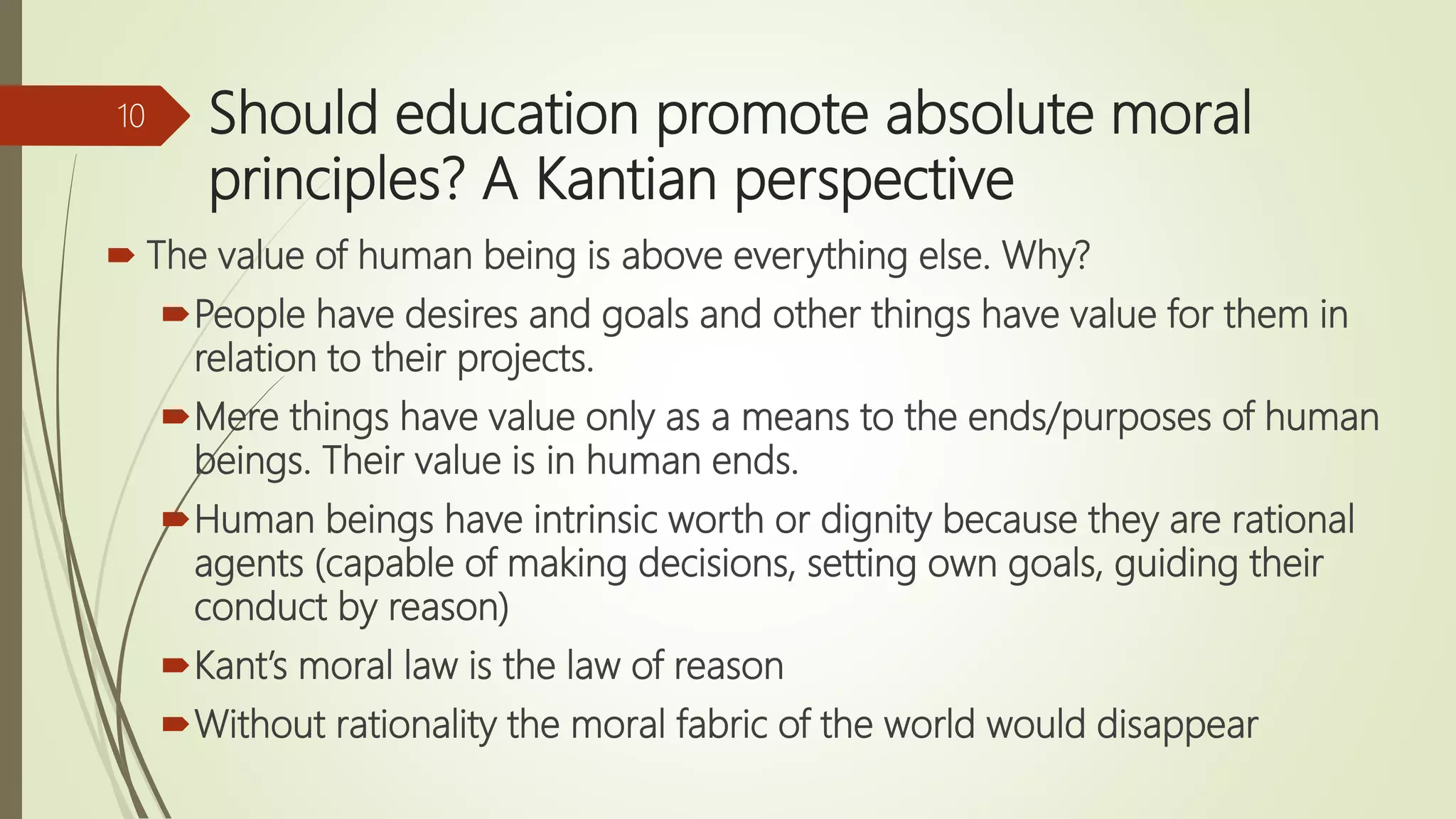 Should education promote absolute moral principles in society(1) | PPTX