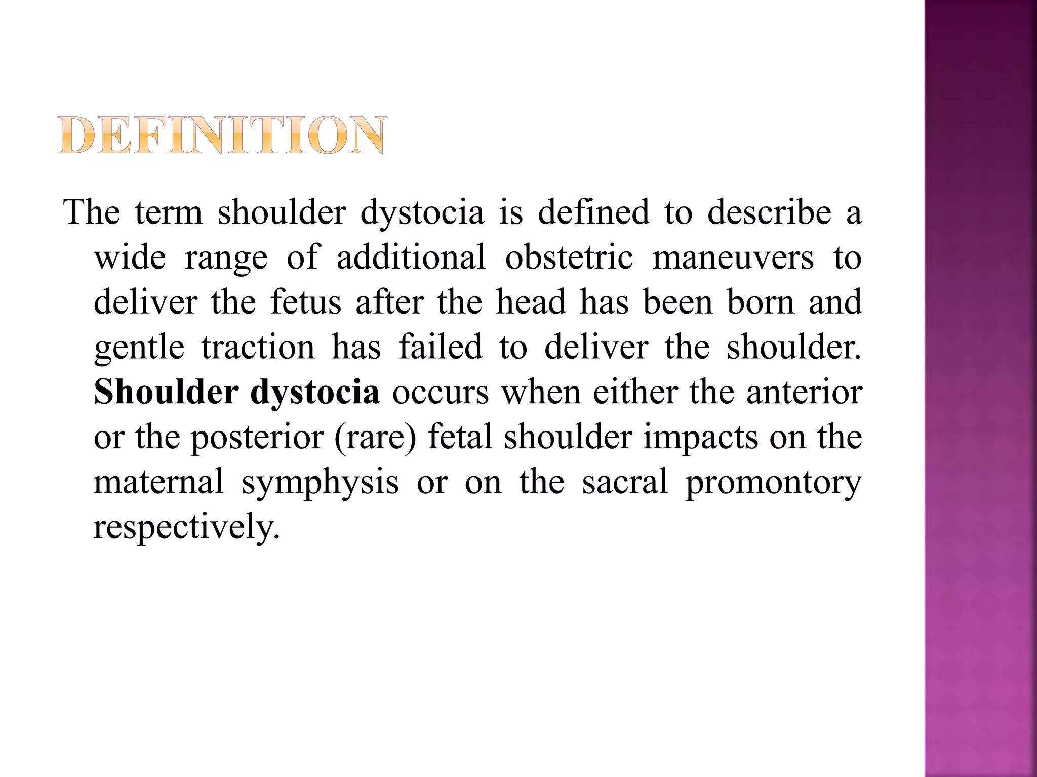Shoulder dystocia | PPTX