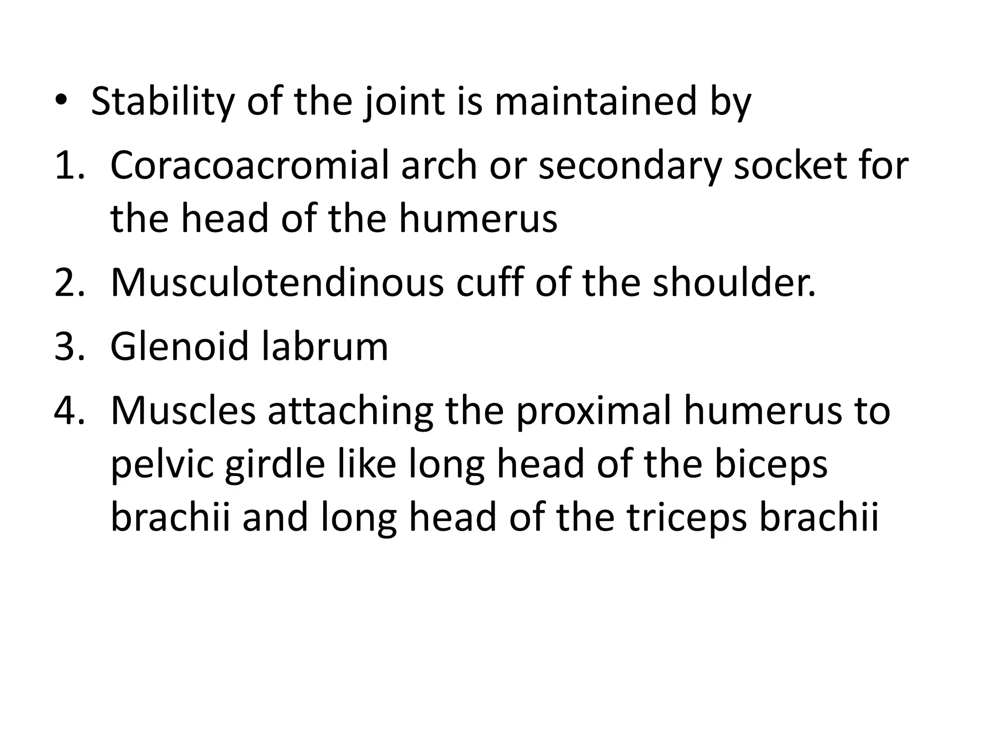anatomy and biomechanics of Shoulder joint | PPT