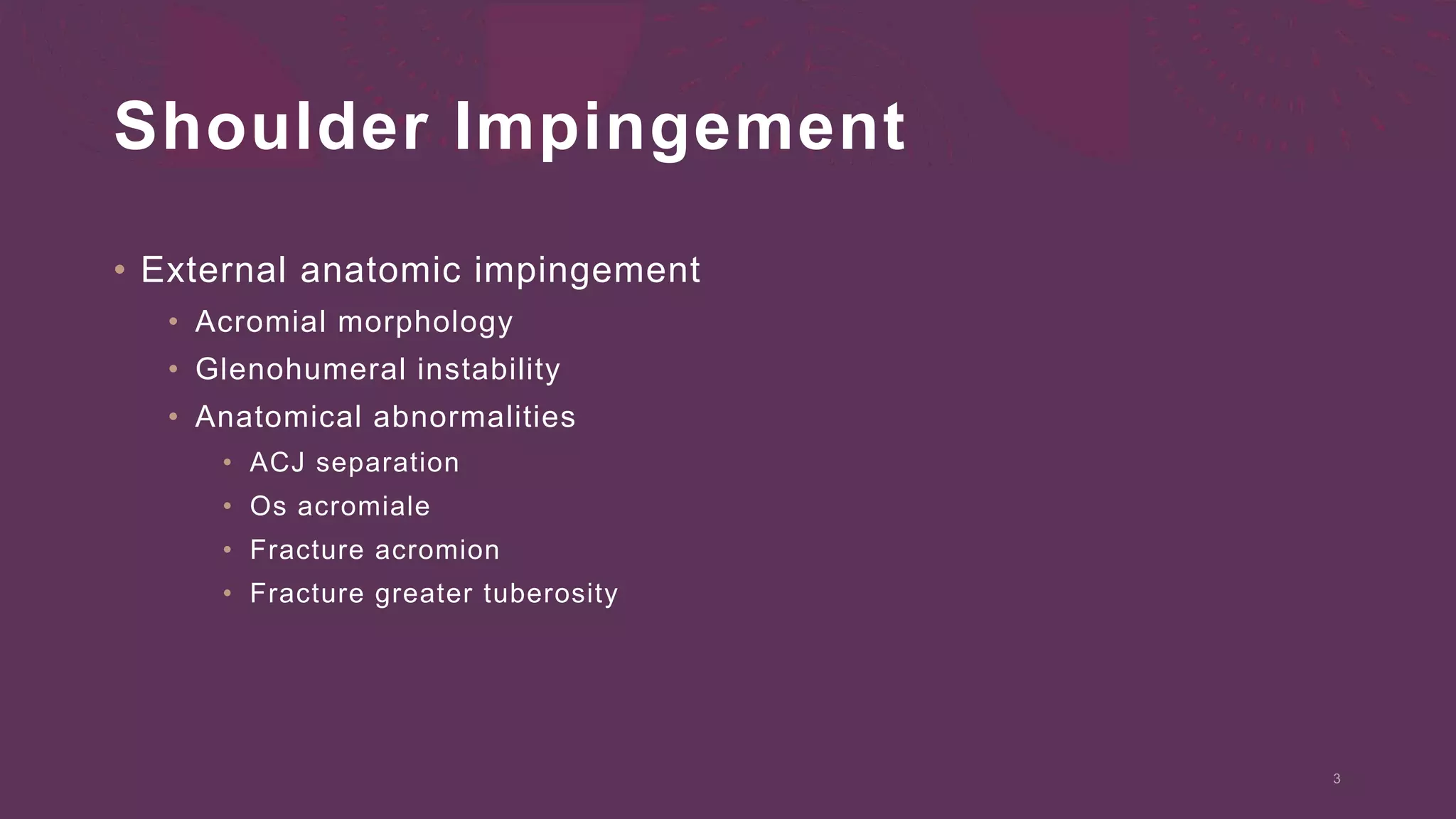 Shoulder Impingement - conservative management overview | PPSX | Death ...