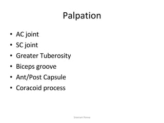 Shoulder Examination | PPT