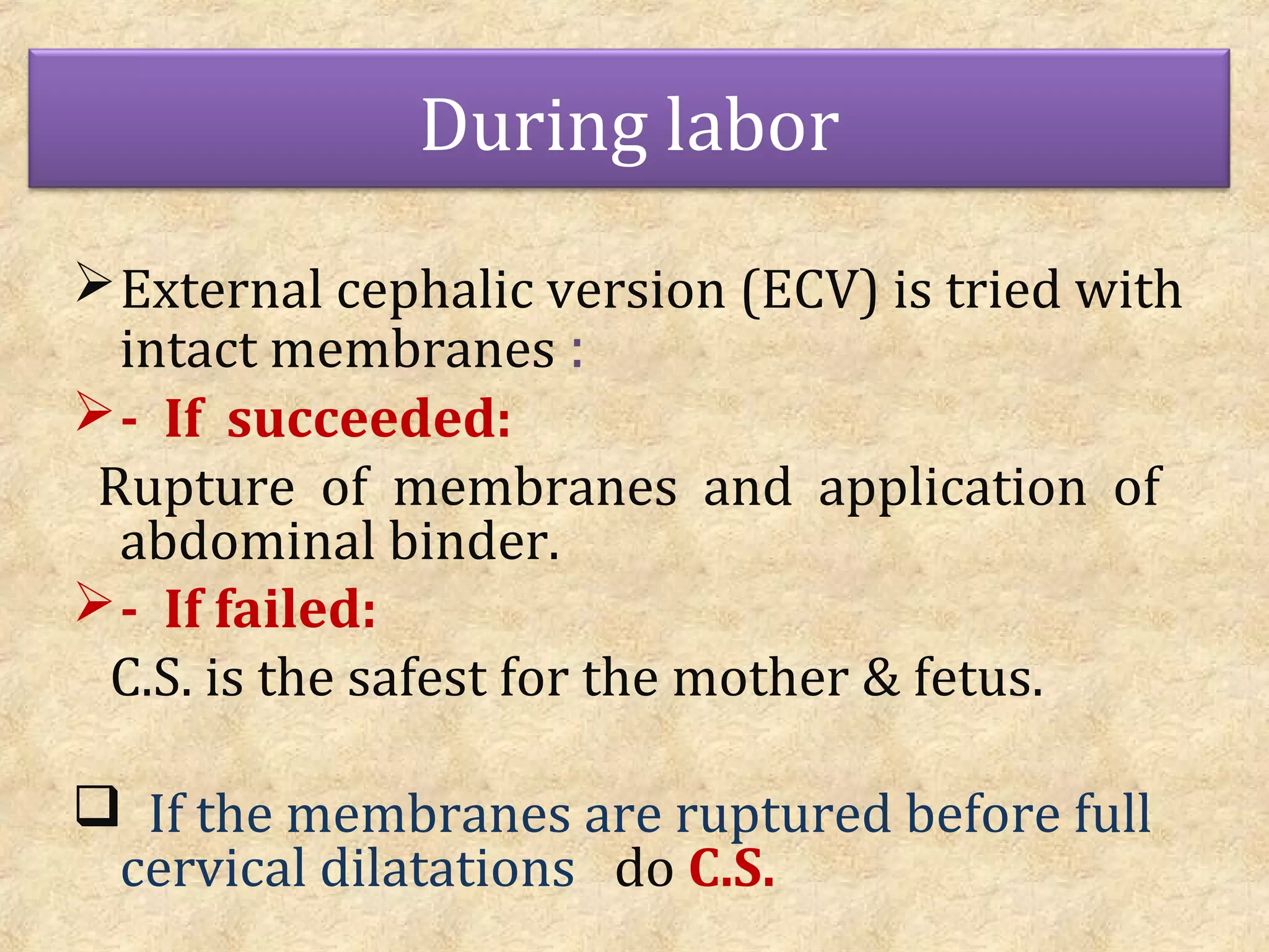 Shoulder presentation | PPT