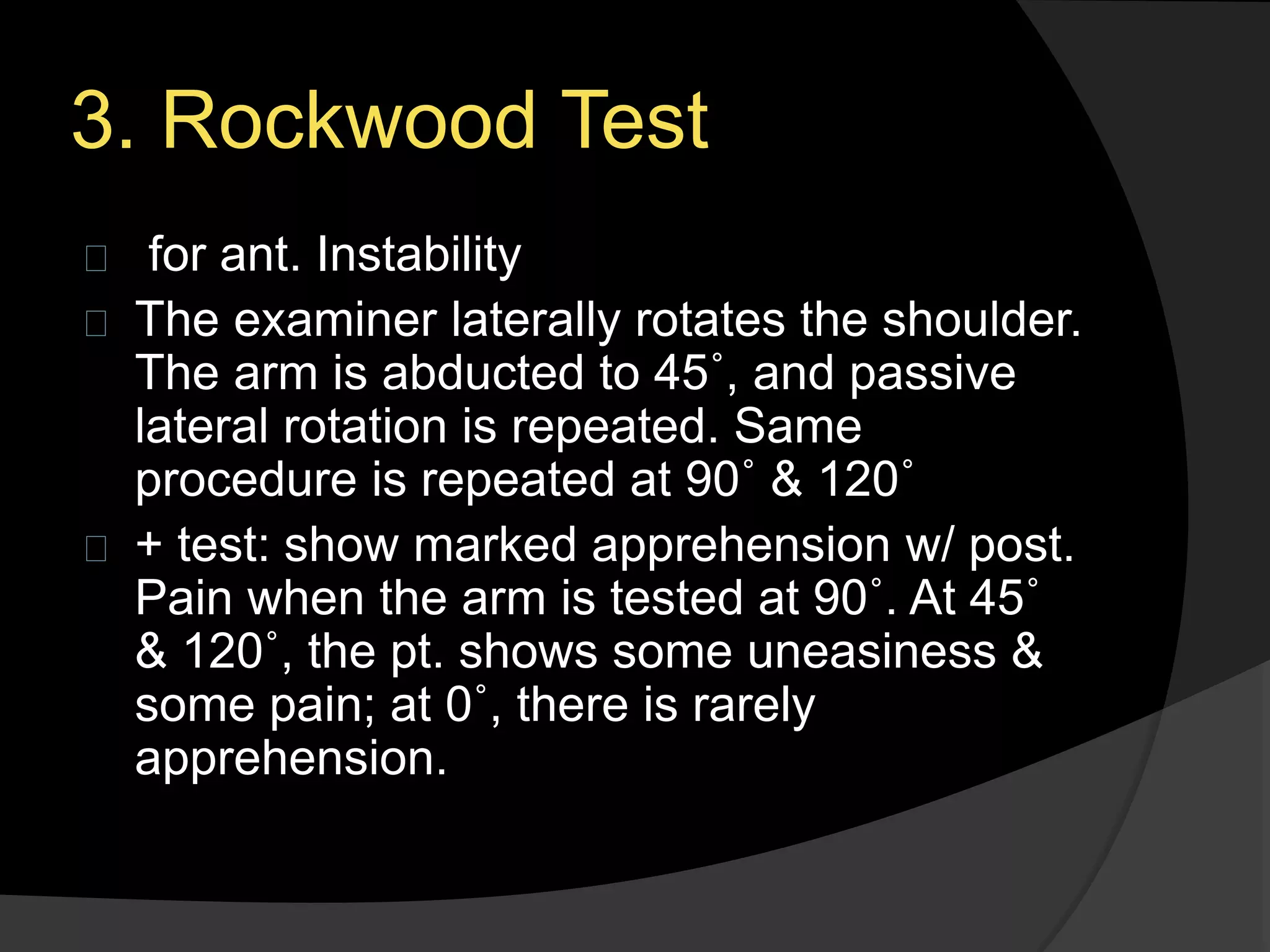 Shoulder - Special Tests | PPTX