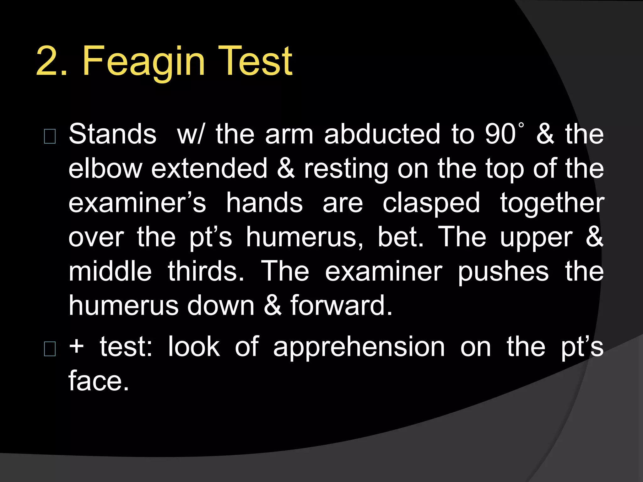 Shoulder - Special Tests | PPTX