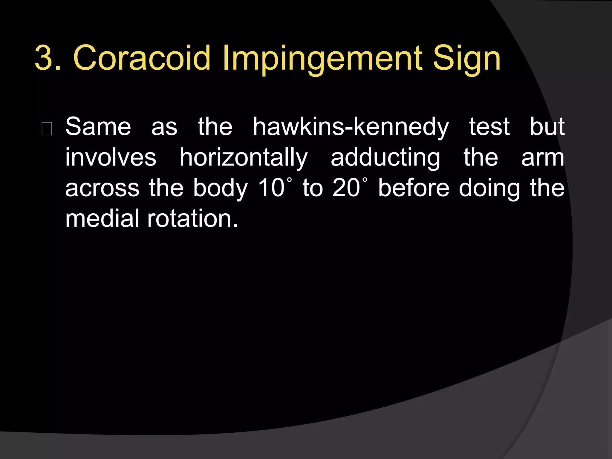Shoulder - Special Tests | PPTX