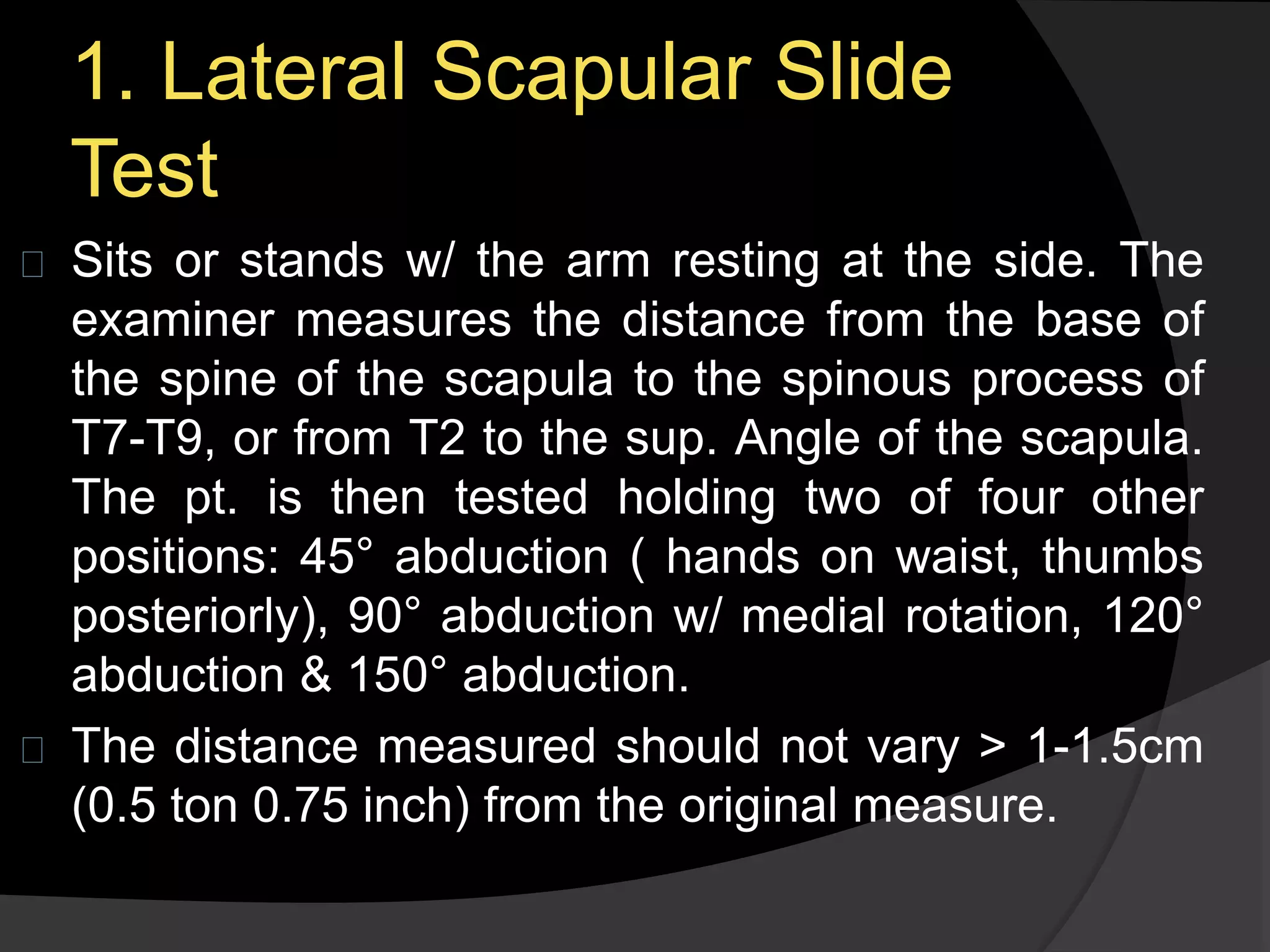 Shoulder - Special Tests | PPTX