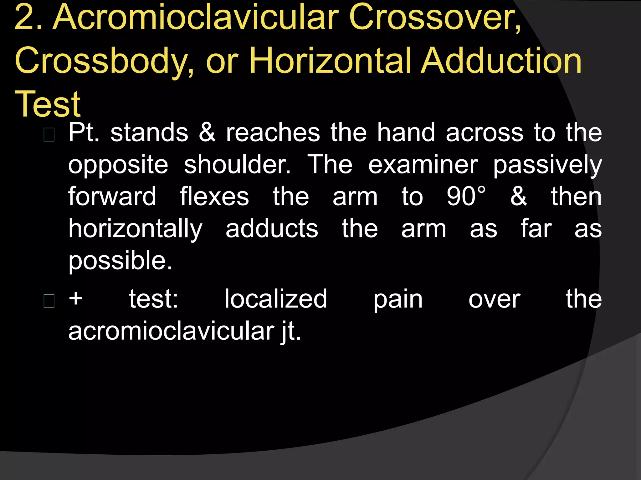 Shoulder - Special Tests | PPTX