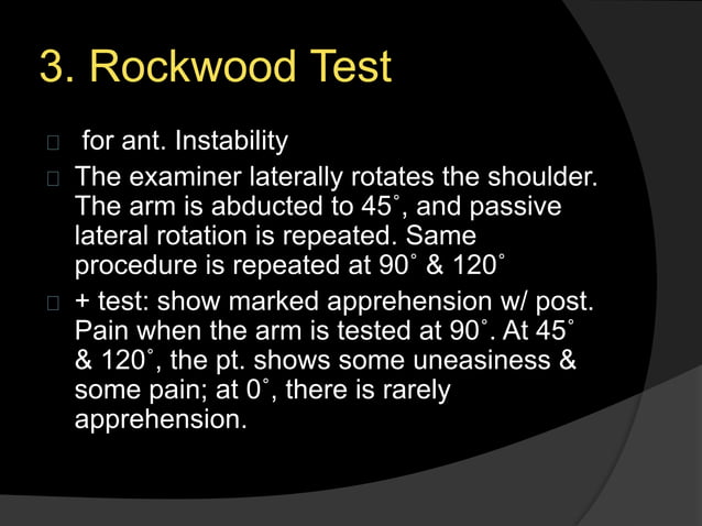 Shoulder - Special Tests | PPTX | Death, Injury, or Military Conflict ...