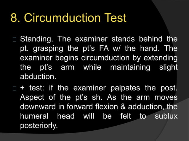 Shoulder - Special Tests | PPTX | Death, Injury, or Military Conflict ...