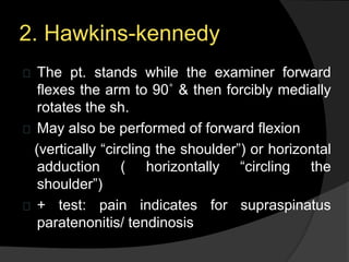 Shoulder - Special Tests | PPTX