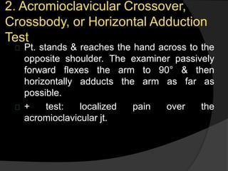 Shoulder - Special Tests | PPT