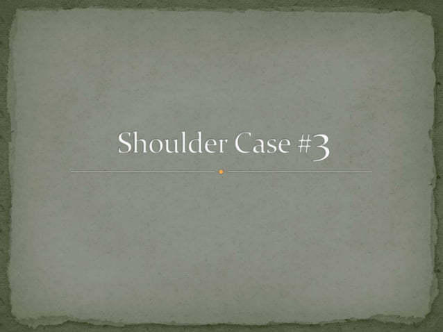 Posterior Shoulder Dislocation | PPT