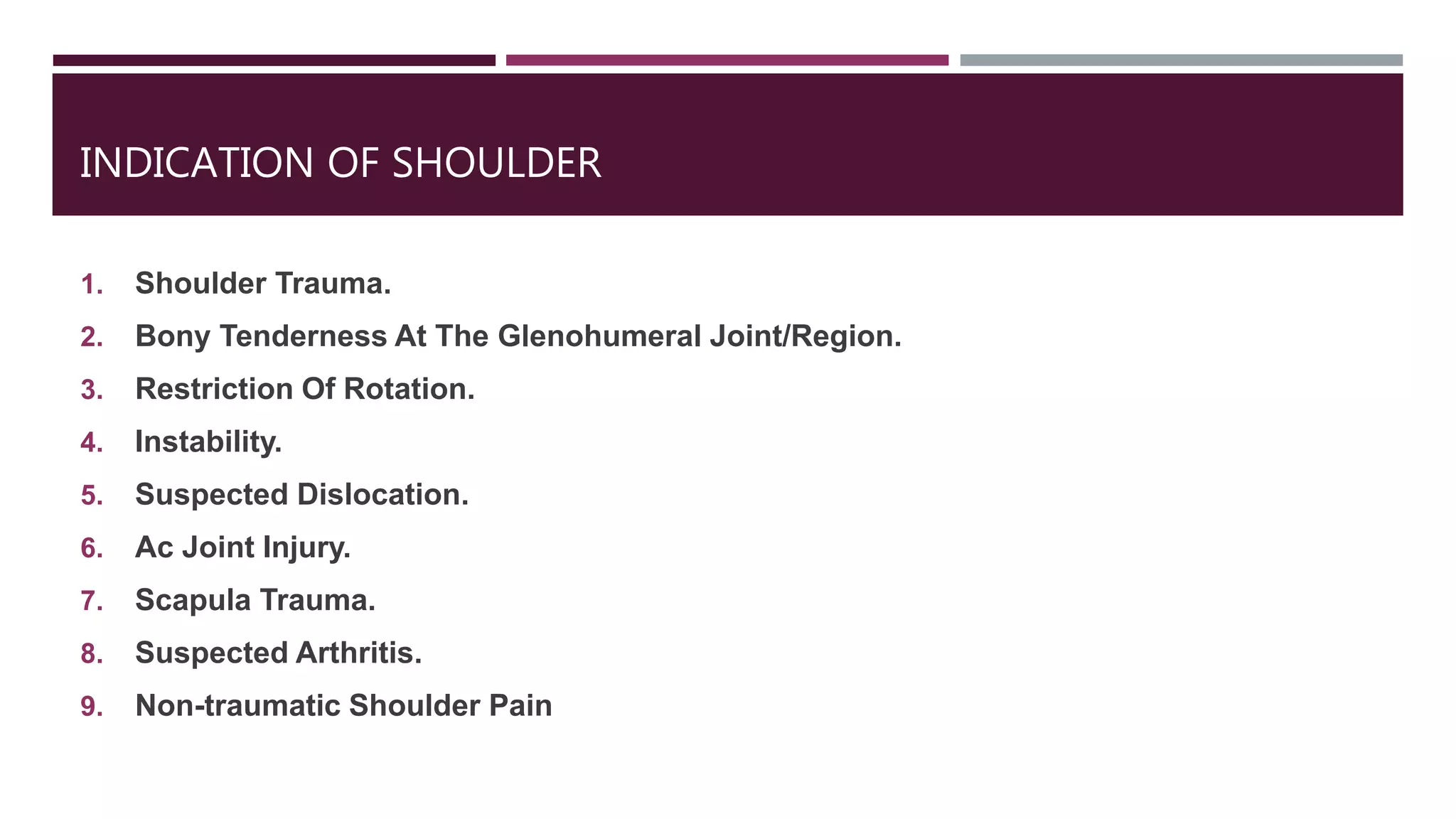 SHOULDER POSITIONING - ANAND GURMAITA ( BSc. RADIOLOGY ) | PPTX