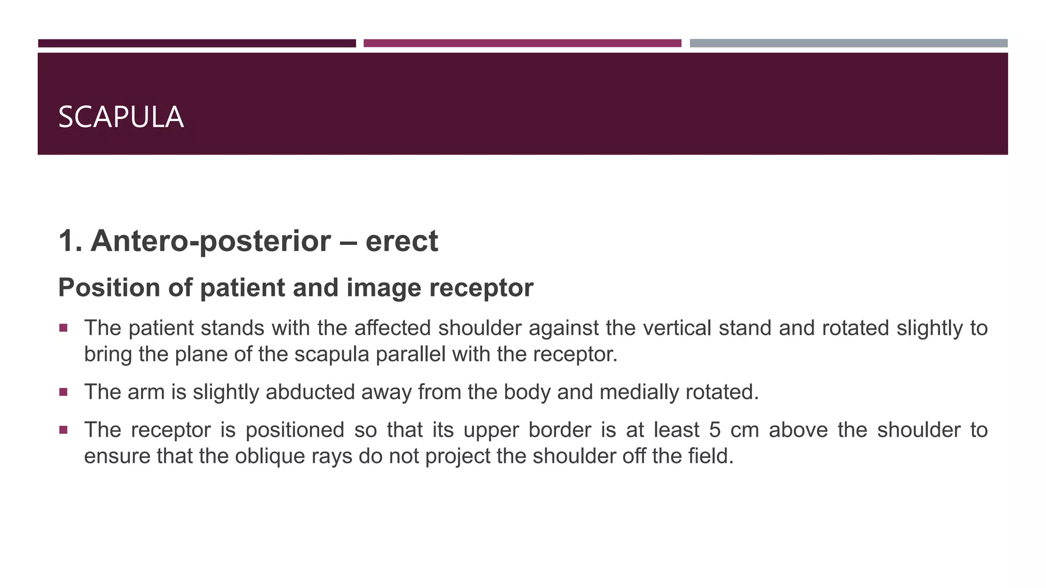 SHOULDER POSITIONING - ANAND GURMAITA ( BSc. RADIOLOGY ) | PPTX