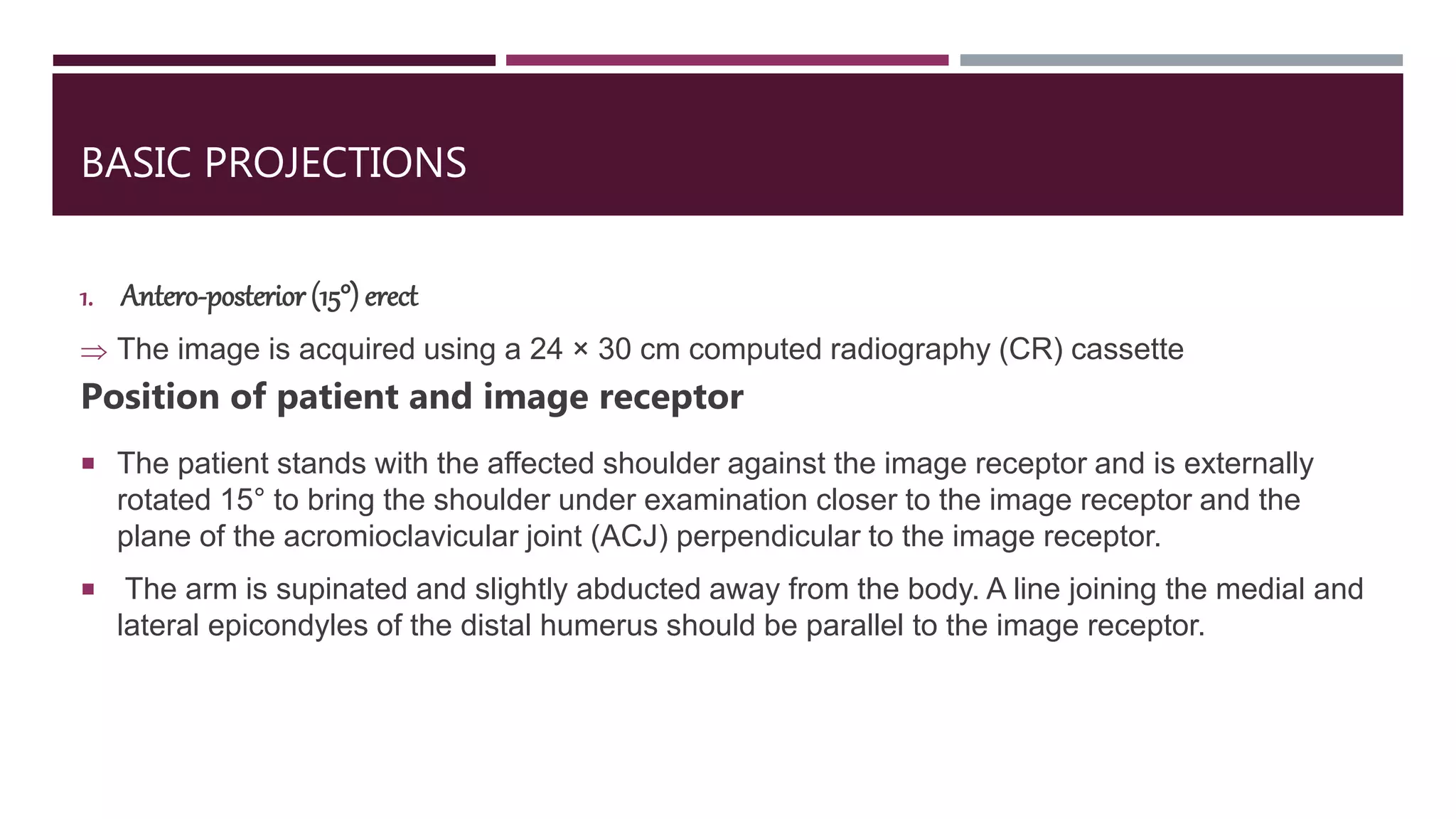 SHOULDER POSITIONING - ANAND GURMAITA ( BSc. RADIOLOGY ) | PPTX