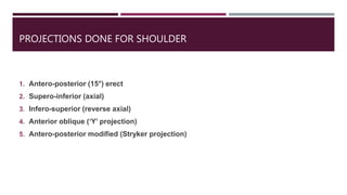 SHOULDER POSITIONING - ANAND GURMAITA ( BSc. RADIOLOGY ) | PPTX