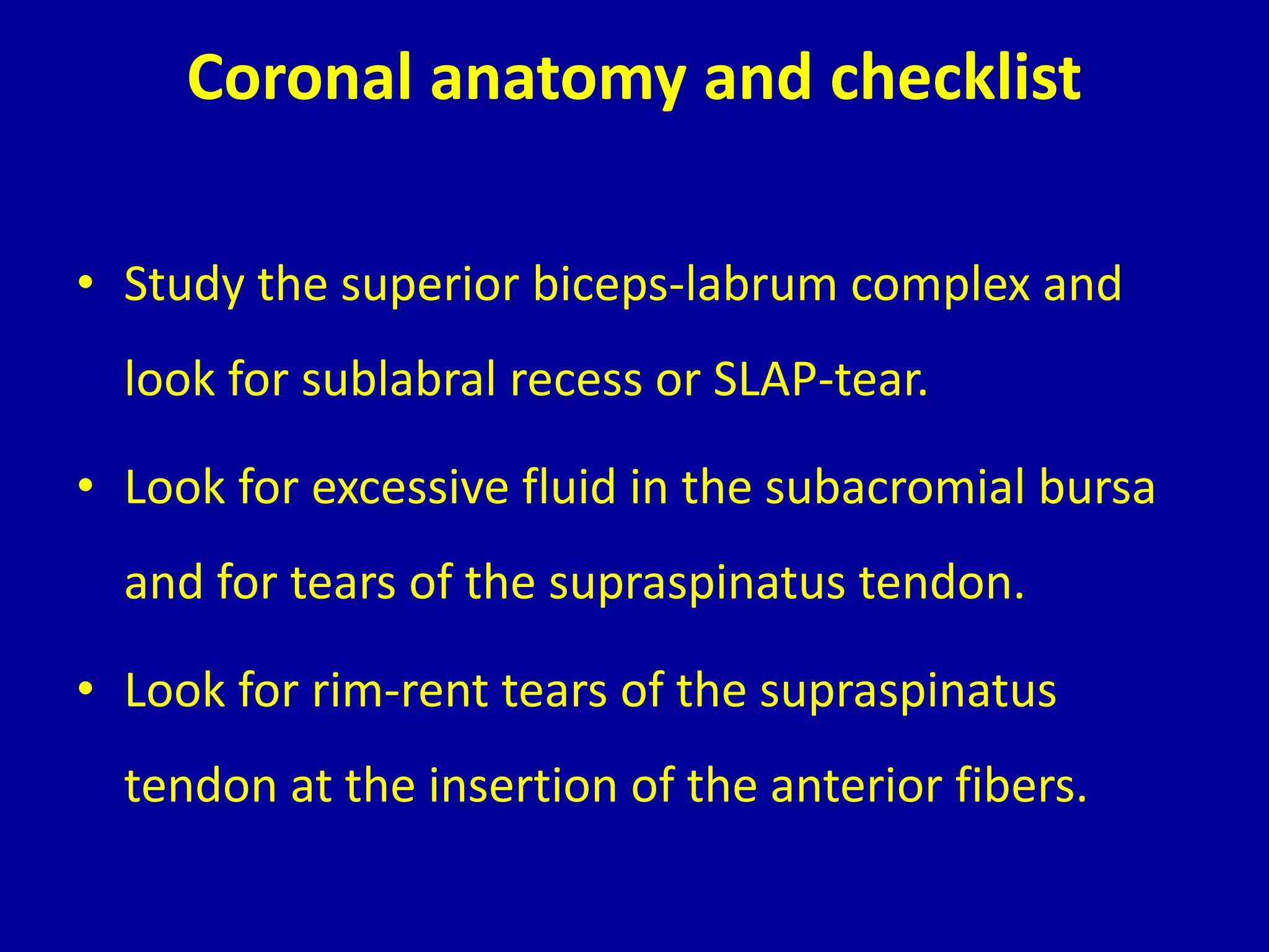 MRI of Shoulder anatomy | PPTX