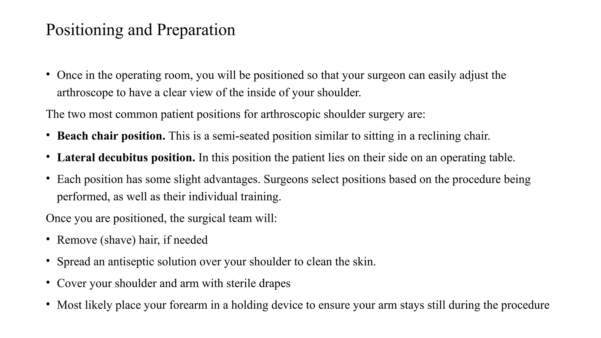 Shoulder Arthroscopy : Procedure.pptx