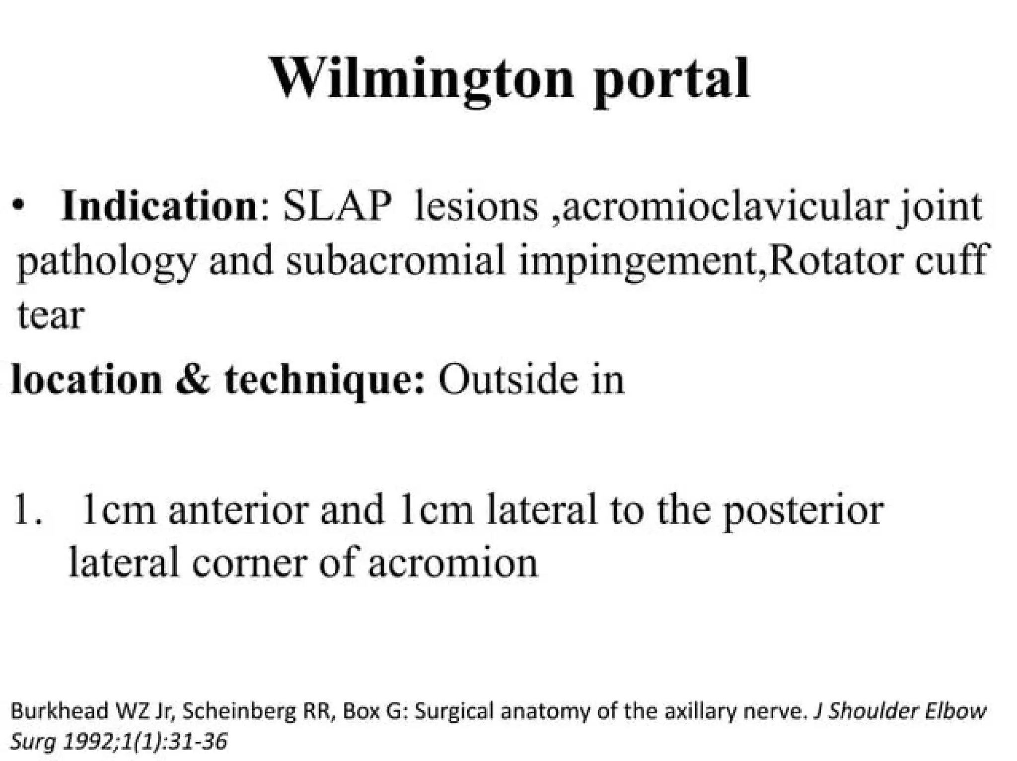 Shoulder arthroscopy portals presentation.pptx