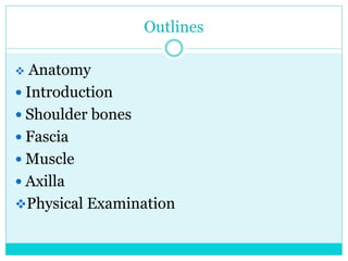 shoulder Anatomy by ayalew.orthopedic residentpptx, | PPTX