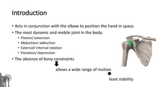 Shoulder bio-mechanics | PPTX