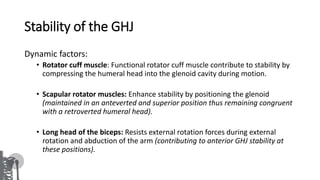 Shoulder bio-mechanics | PPTX