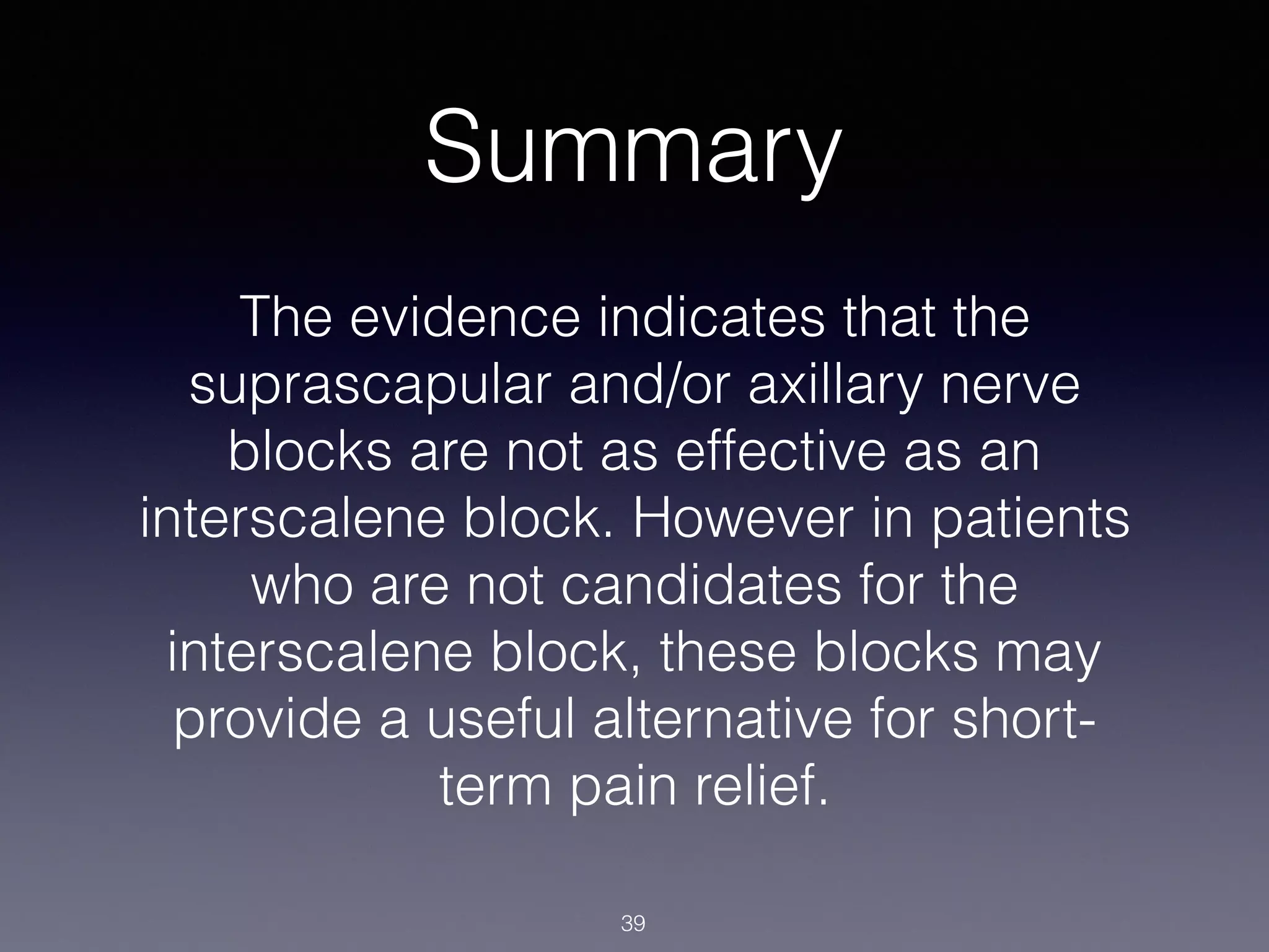 Shoulder block tutorial 2014 | PPT