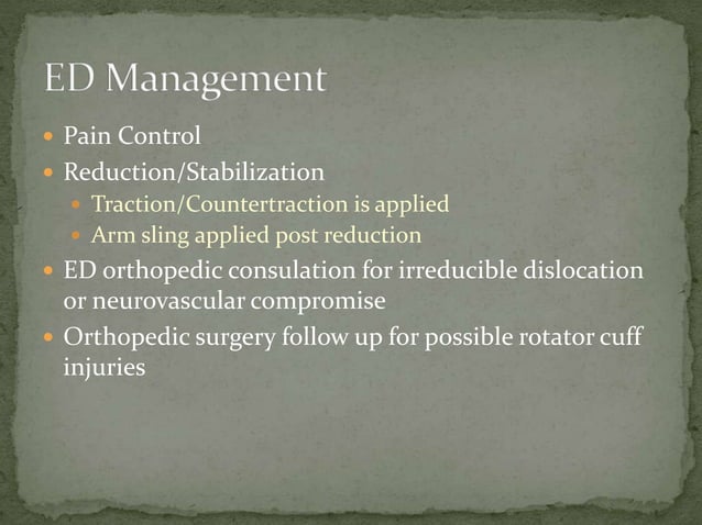 Luxatio Erecta Inferior Shoulder Dislocation | PPTX
