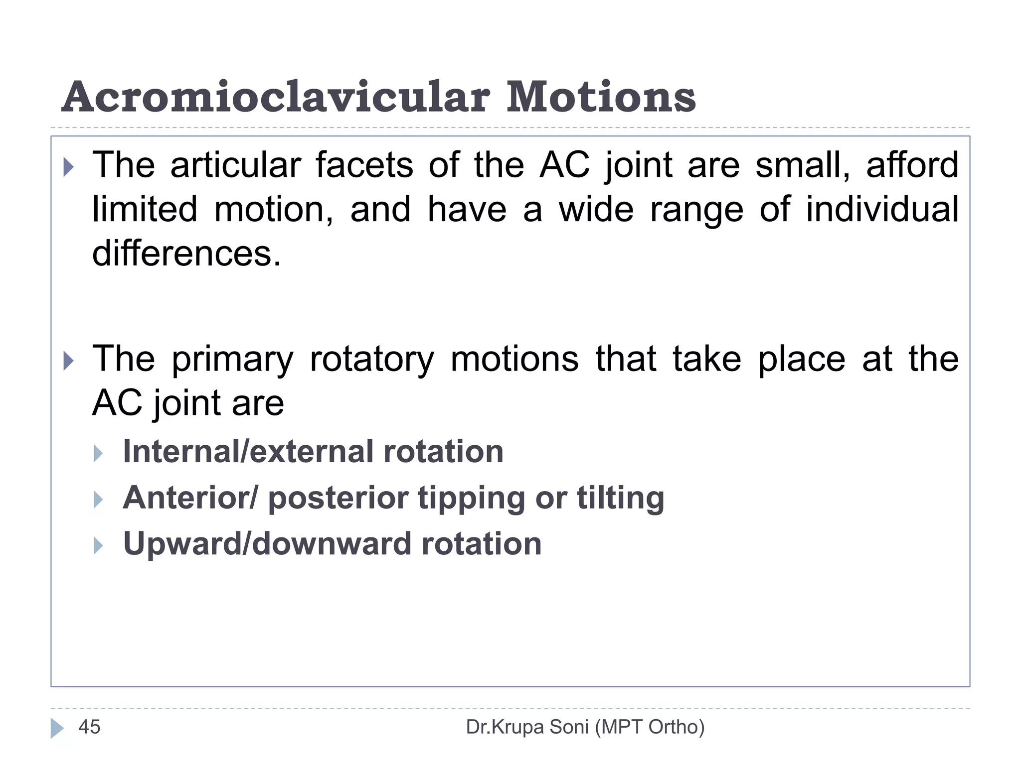 Shoulder complex Biomechanics | PPTX