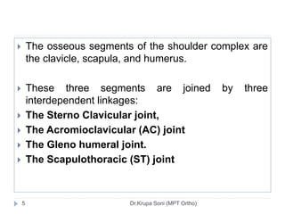 Shoulder complex Biomechanics | PPTX