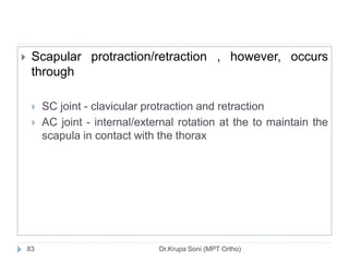 Shoulder complex Biomechanics | PPTX