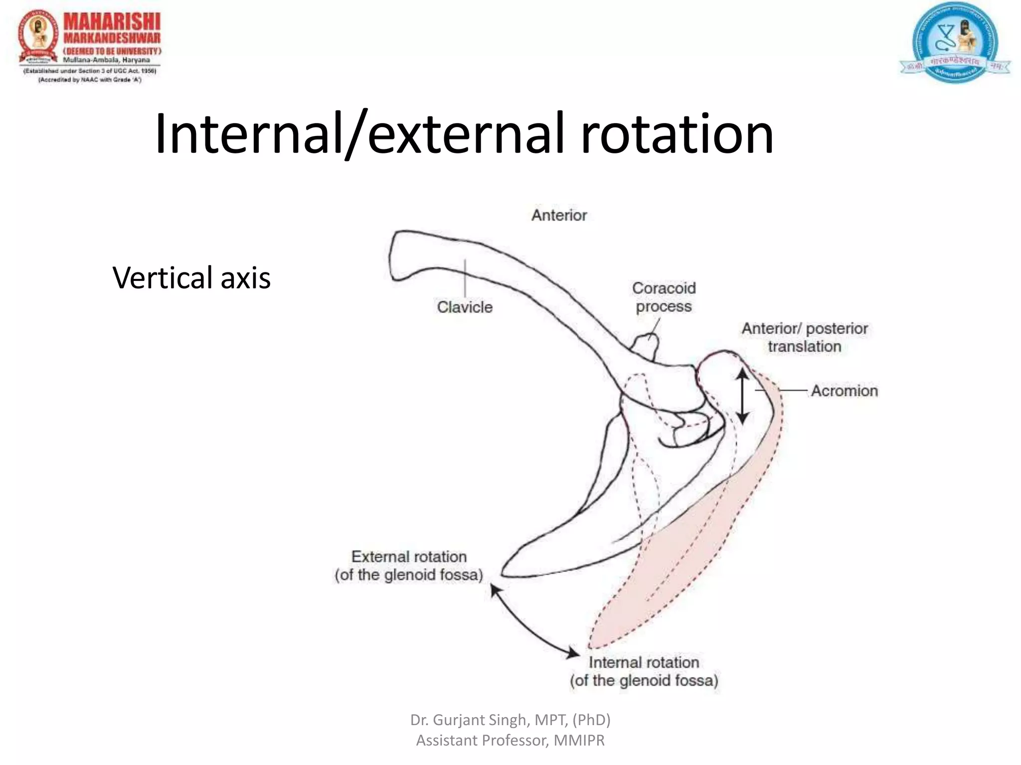 Biomechanics of Shoulder Complex- Dr Gurjant Singh (PT) | PPTX