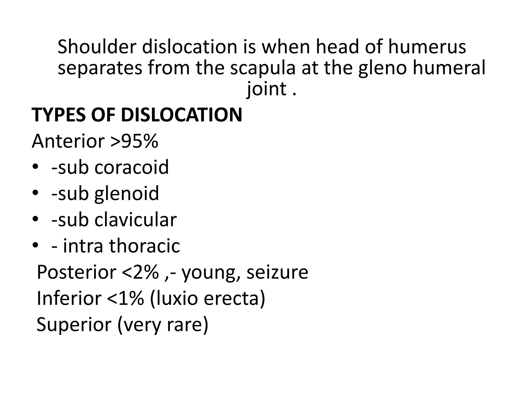 SHOULDER DISLOCTION FOR HOMOEOPATHIC (SURGERY) | PPTX