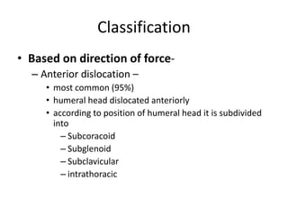 Shoulder disloaction | PPTX