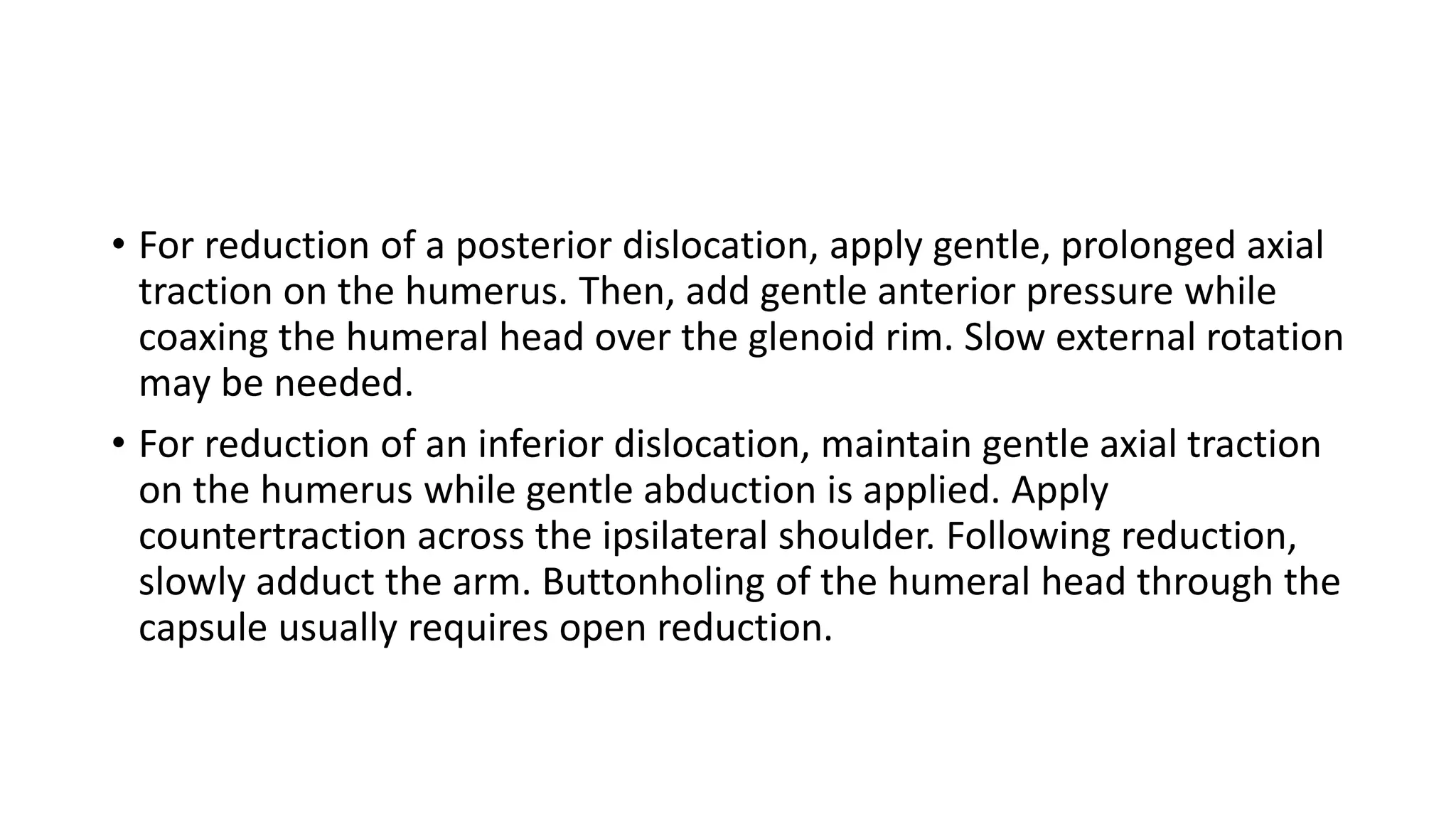 Shoulder dislocation | PPTX