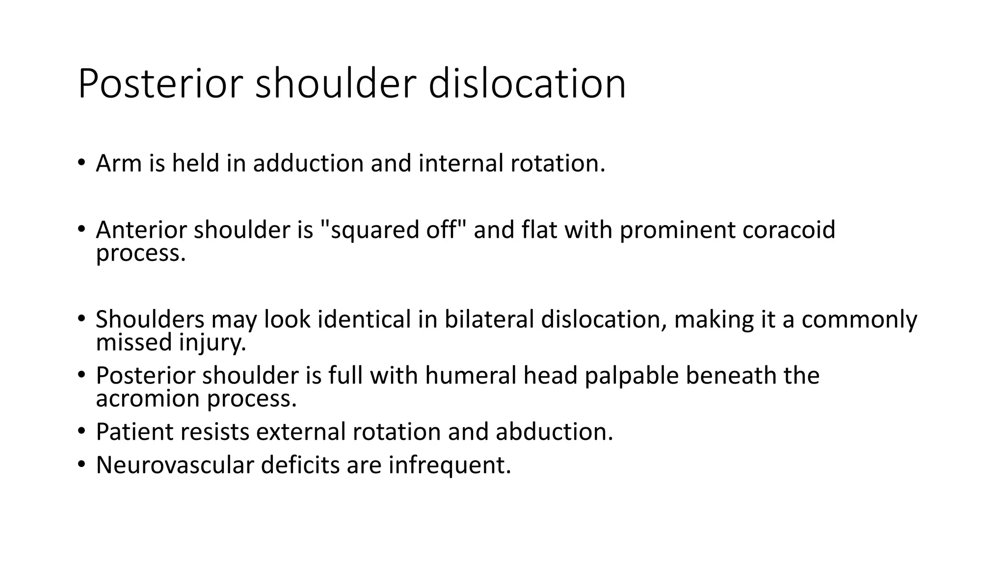 Shoulder dislocation | PPTX