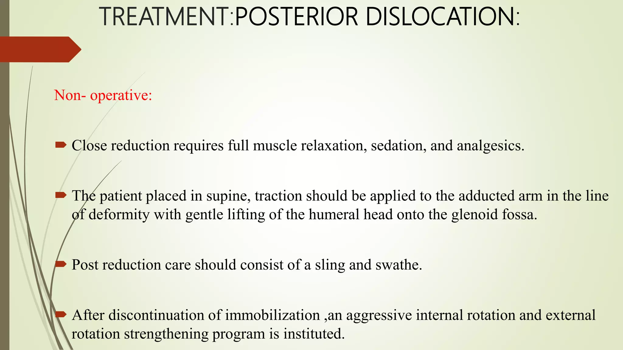 Shoulder dislocation | PPTX