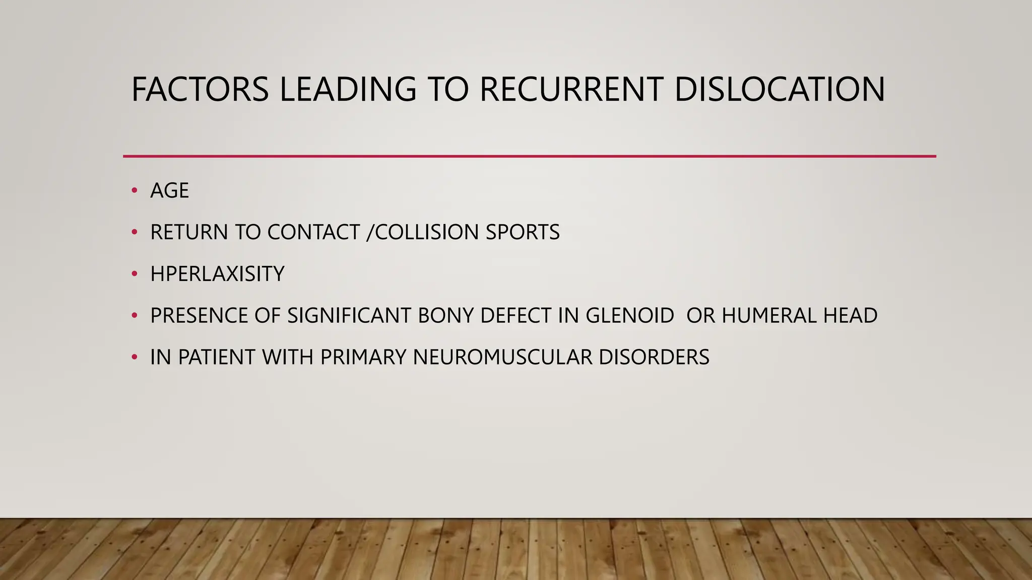 shoulder dislocation and surgical management pptx | PPTX