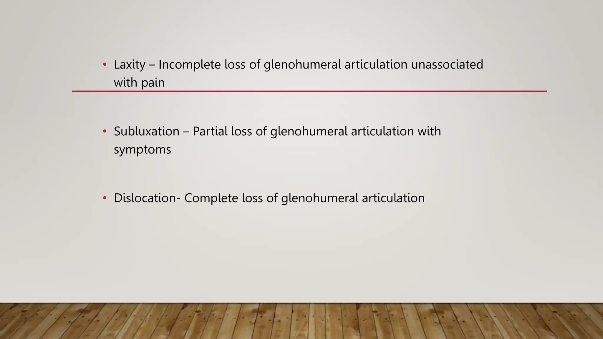 shoulder dislocation and surgical management pptx | PPTX