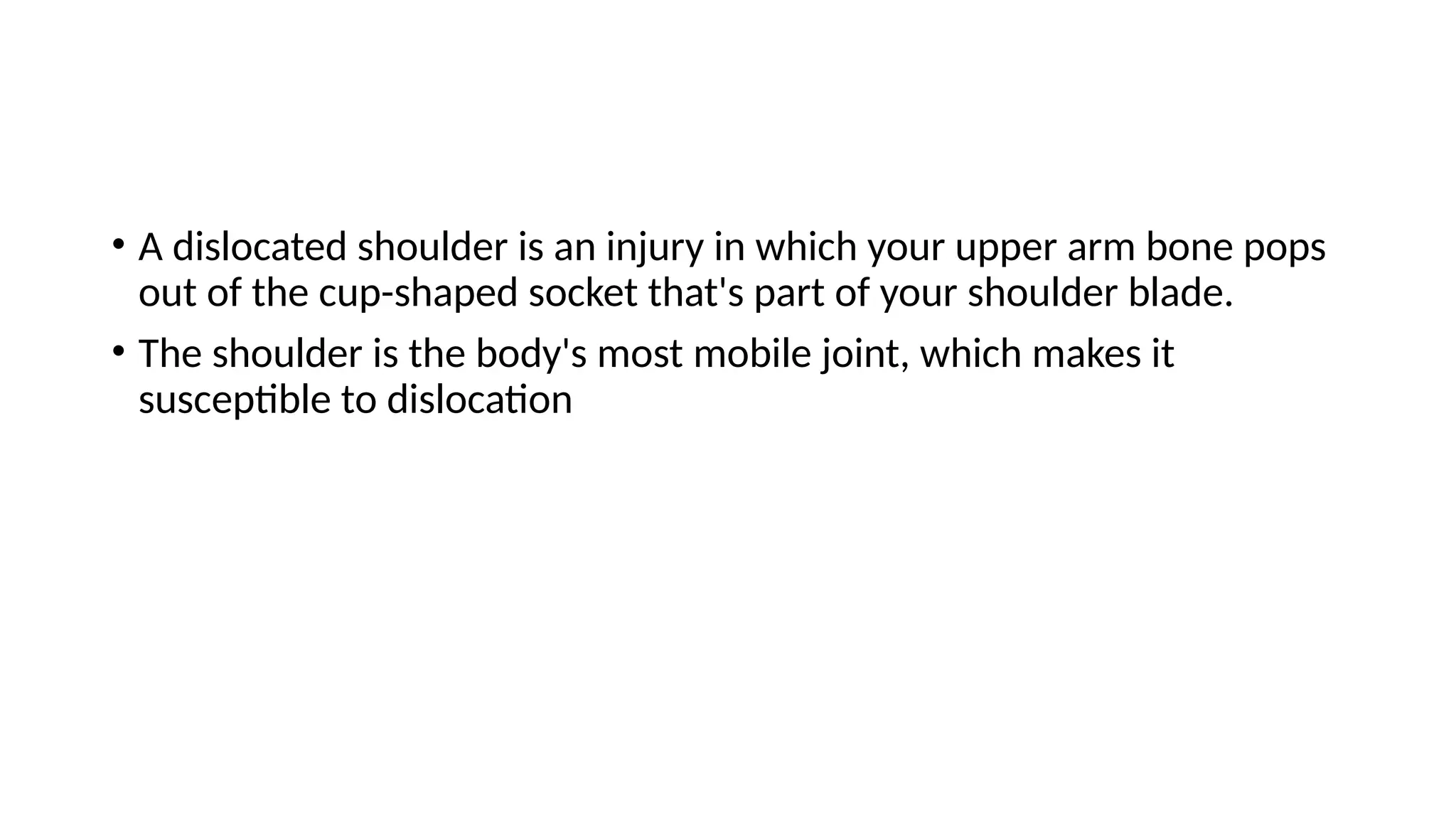 shoulder dislocation.pptx shoulder dislocation is and common scenerio ...