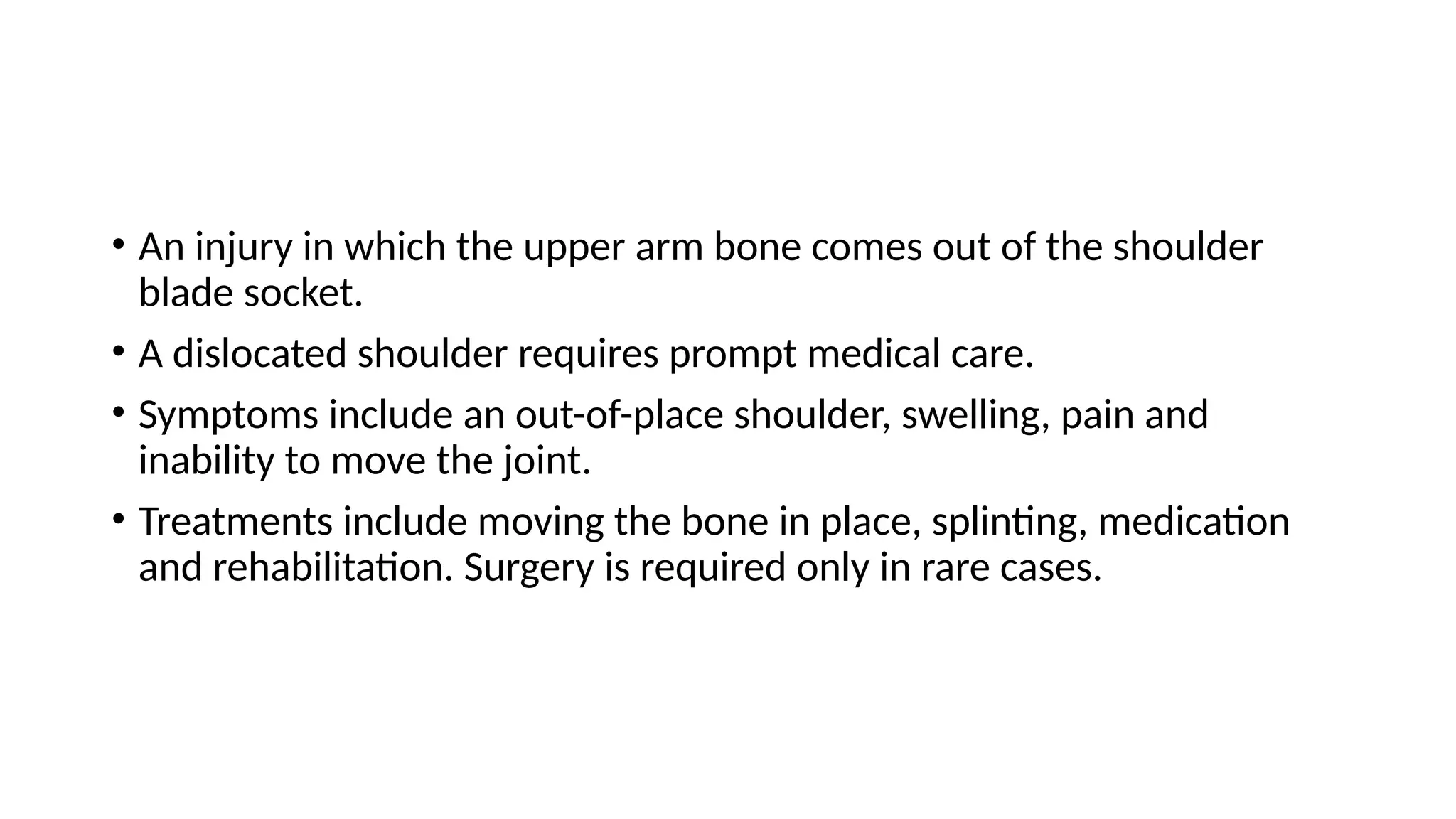 shoulder dislocation.pptx shoulder dislocation is and common scenerio ...