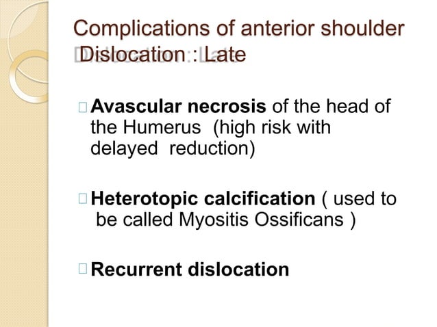Shoulder Dislocation.pptx subject traumatology | PPT