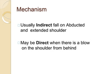 Shoulder Dislocation.pptx subject traumatology | PPTX