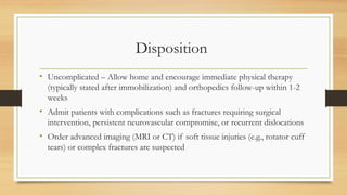 EMERGENCY DEPARTMENT APPROACH TO SHOULDER DISLOCATION- BY KAMOGA ...