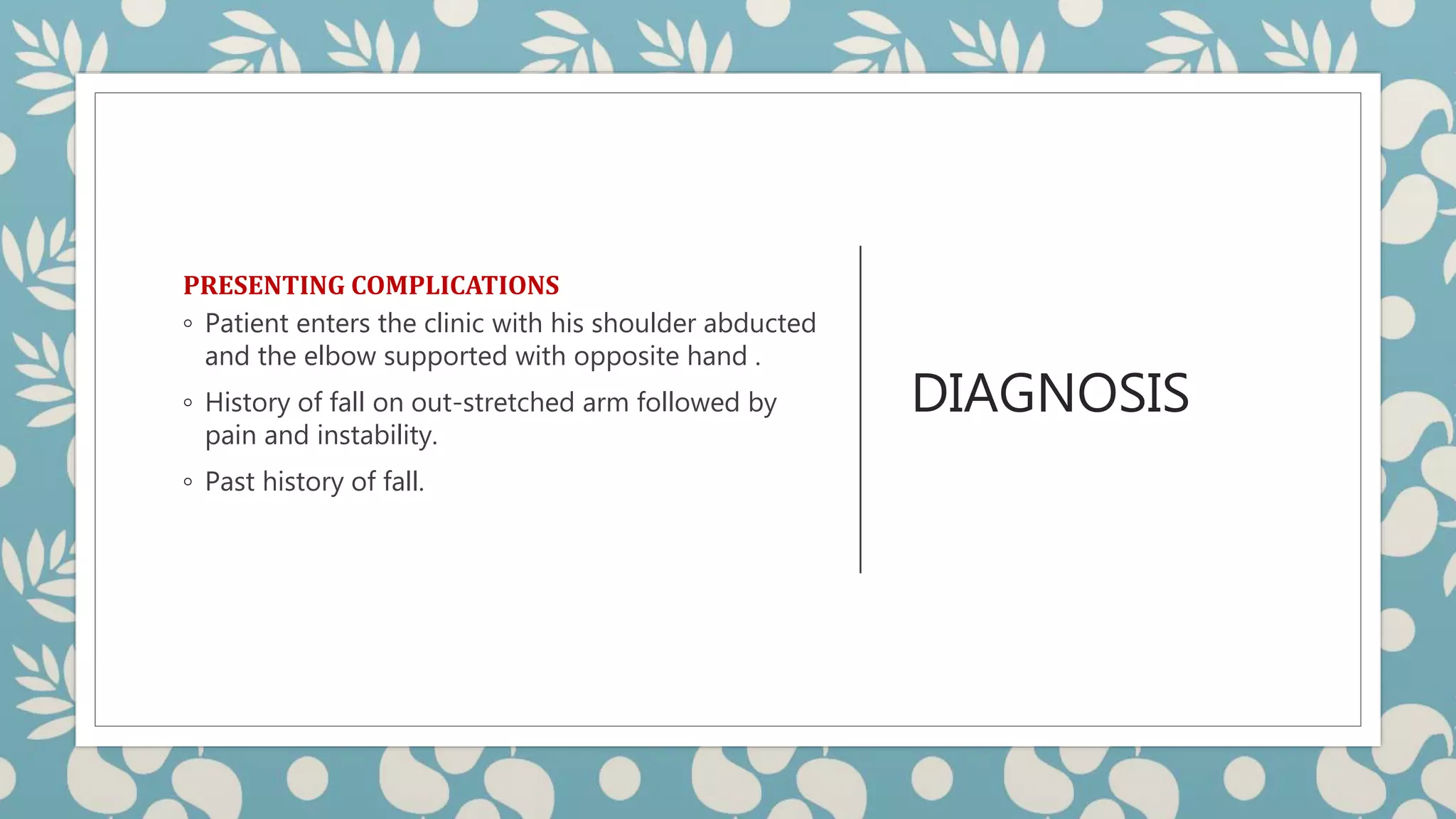 Shoulder dislocation | PPTX