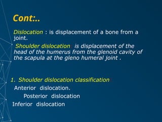 shoulder dislocation by Mohammed alqadi_١٠٤٢١٩.pptx