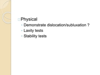 Shoulder dislocation Saseendar | PPSX