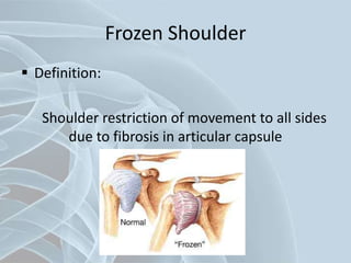 Shoulder Disorders | PPTX