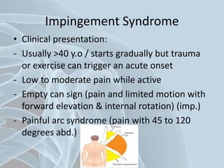 Shoulder Disorders | PPTX