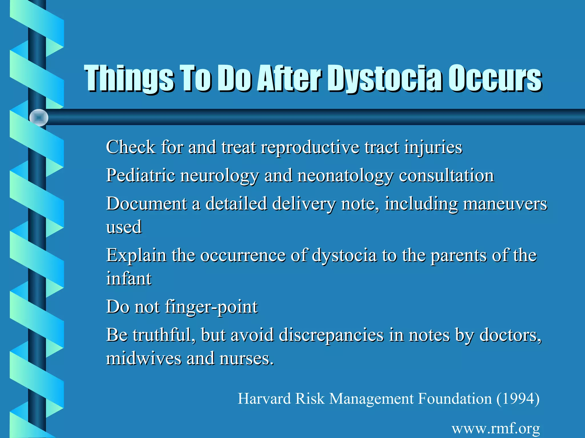 Shoulder dystocia | PPT